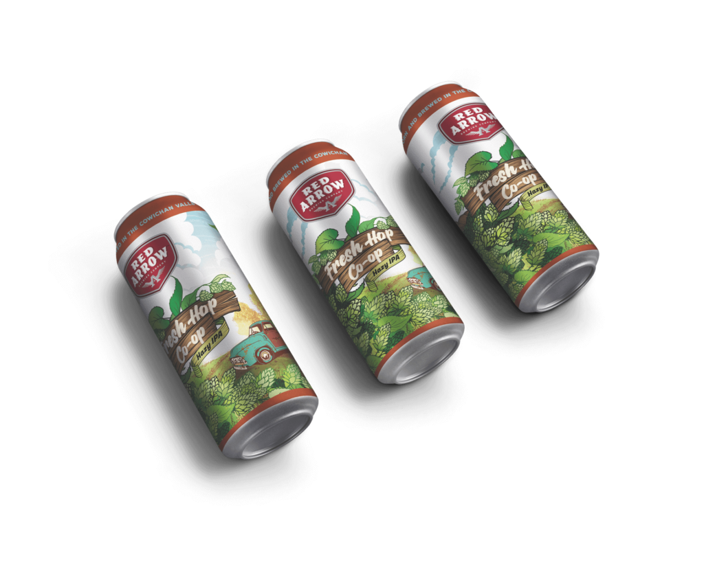 Fresh Hop Co-op Hazy IPA | Seasonal Beers | Red Arrow Brewing Co.