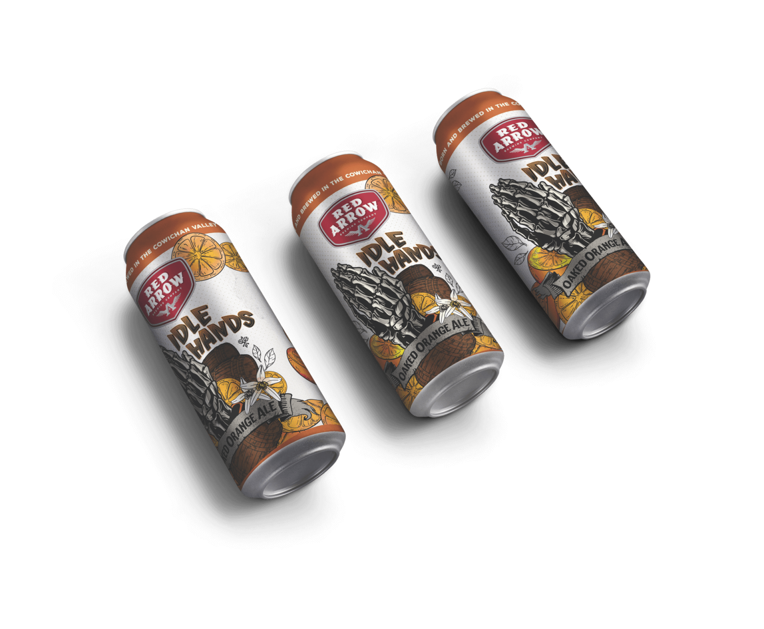 Idle Hands Oaked Orange Ale | Seasonal Beers | Red Arrow Brewing Co.