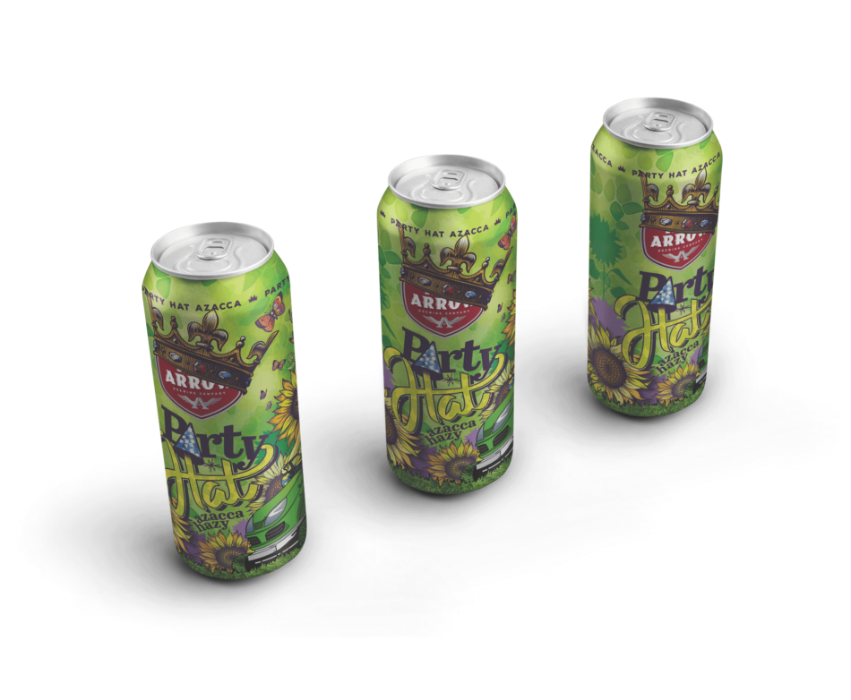 Party Hat Azacca Hazy | Seasonal Beers | Red Arrow Brewing Co.